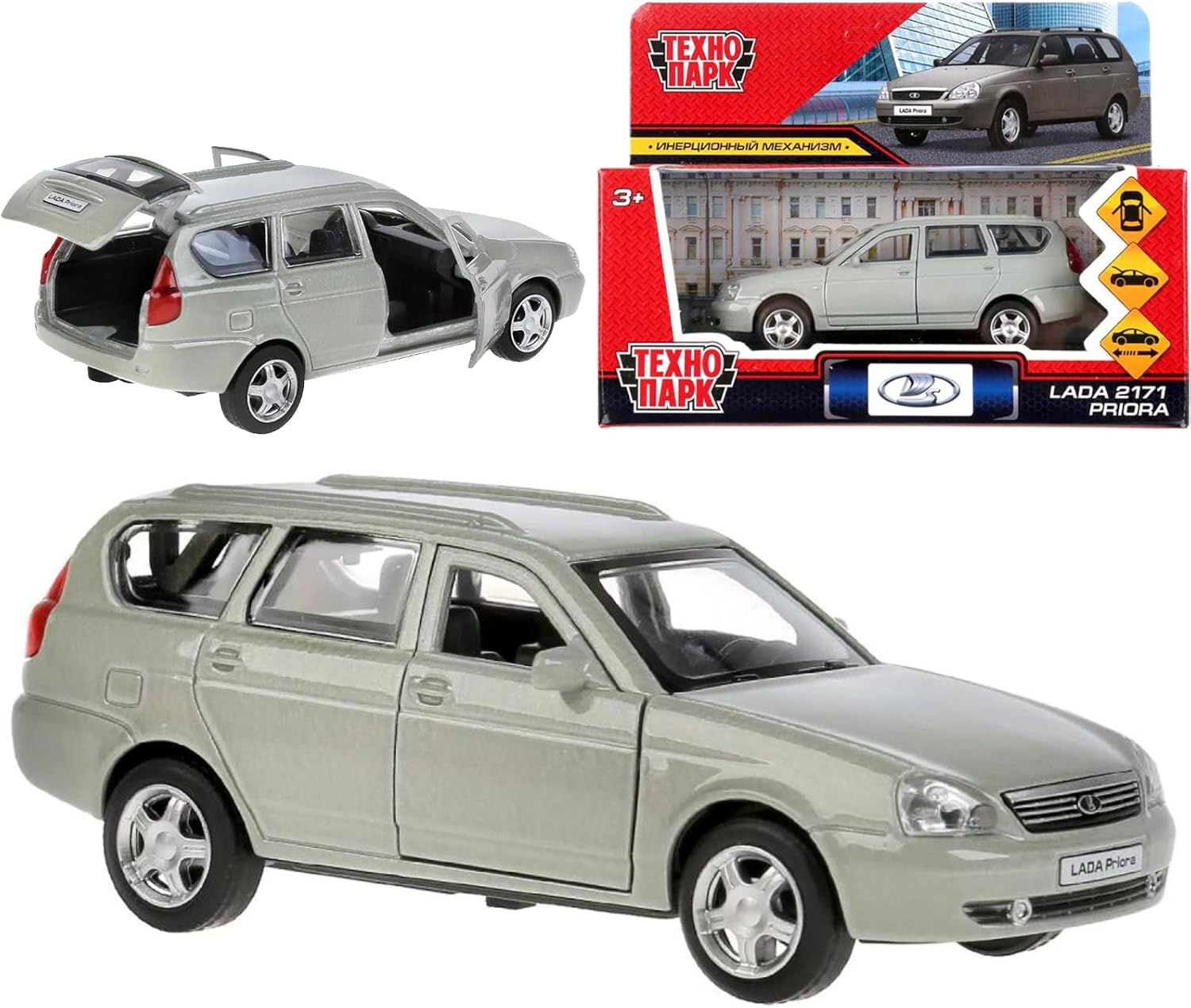 Buy Lada Priora Station Wagon Car Russian Classic Car 1/36 Scale ...