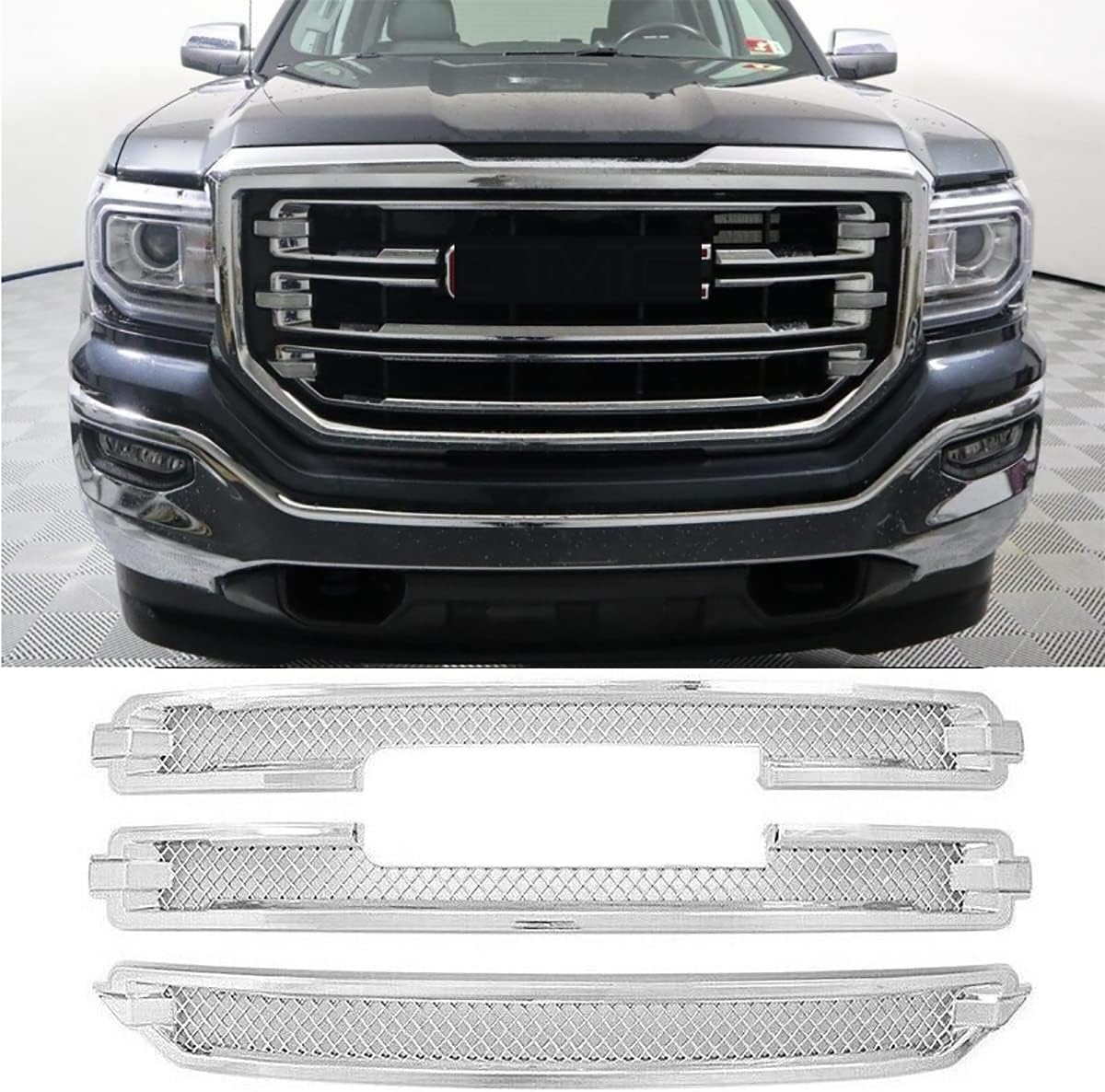 Amazon.com: KUAFU Front Grille Insert Cover Compatible with 2014-2015 ...