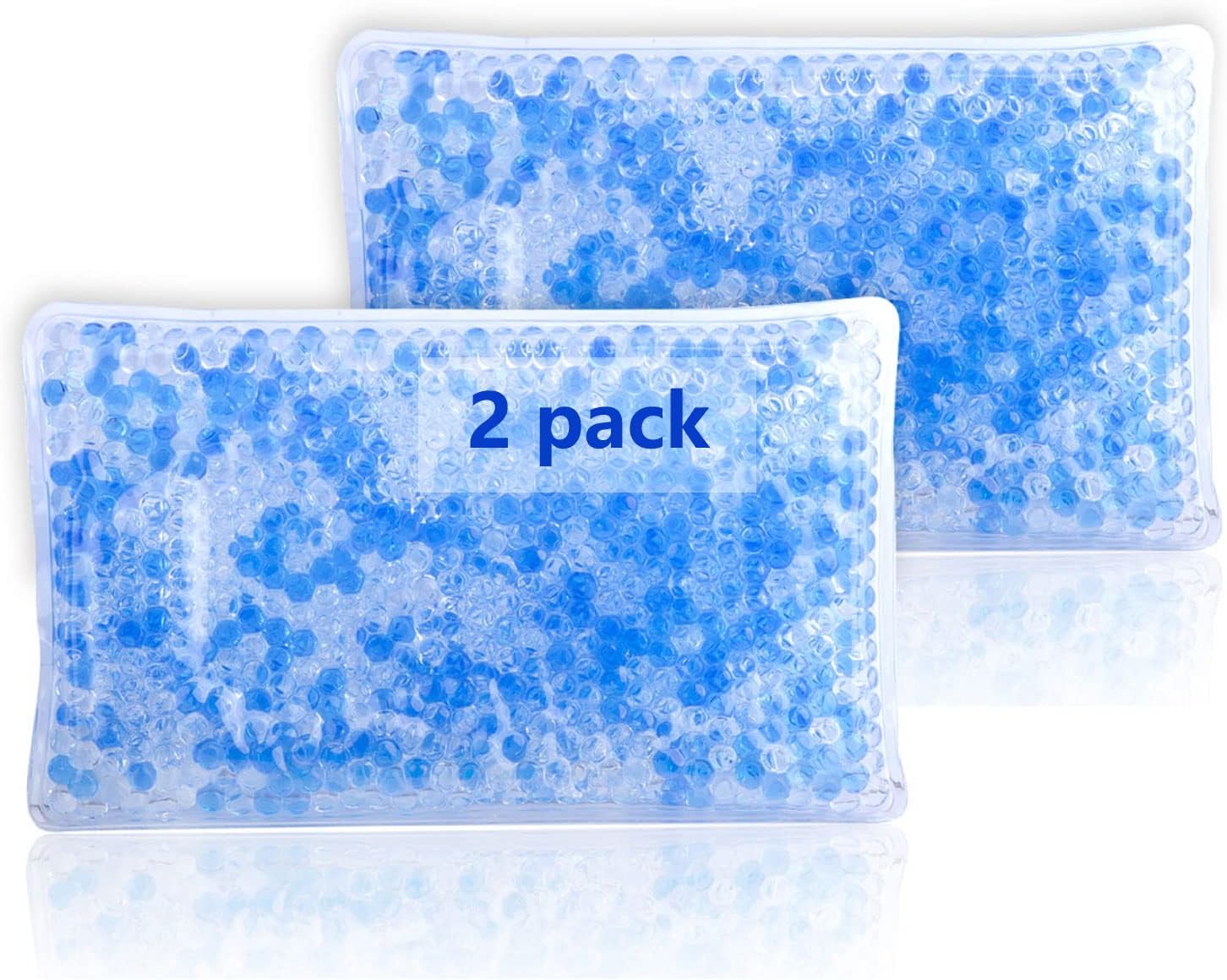 Amazon.com: Gel Ice Packs for Injuries Reusable - (2 Packs), Hot and ...