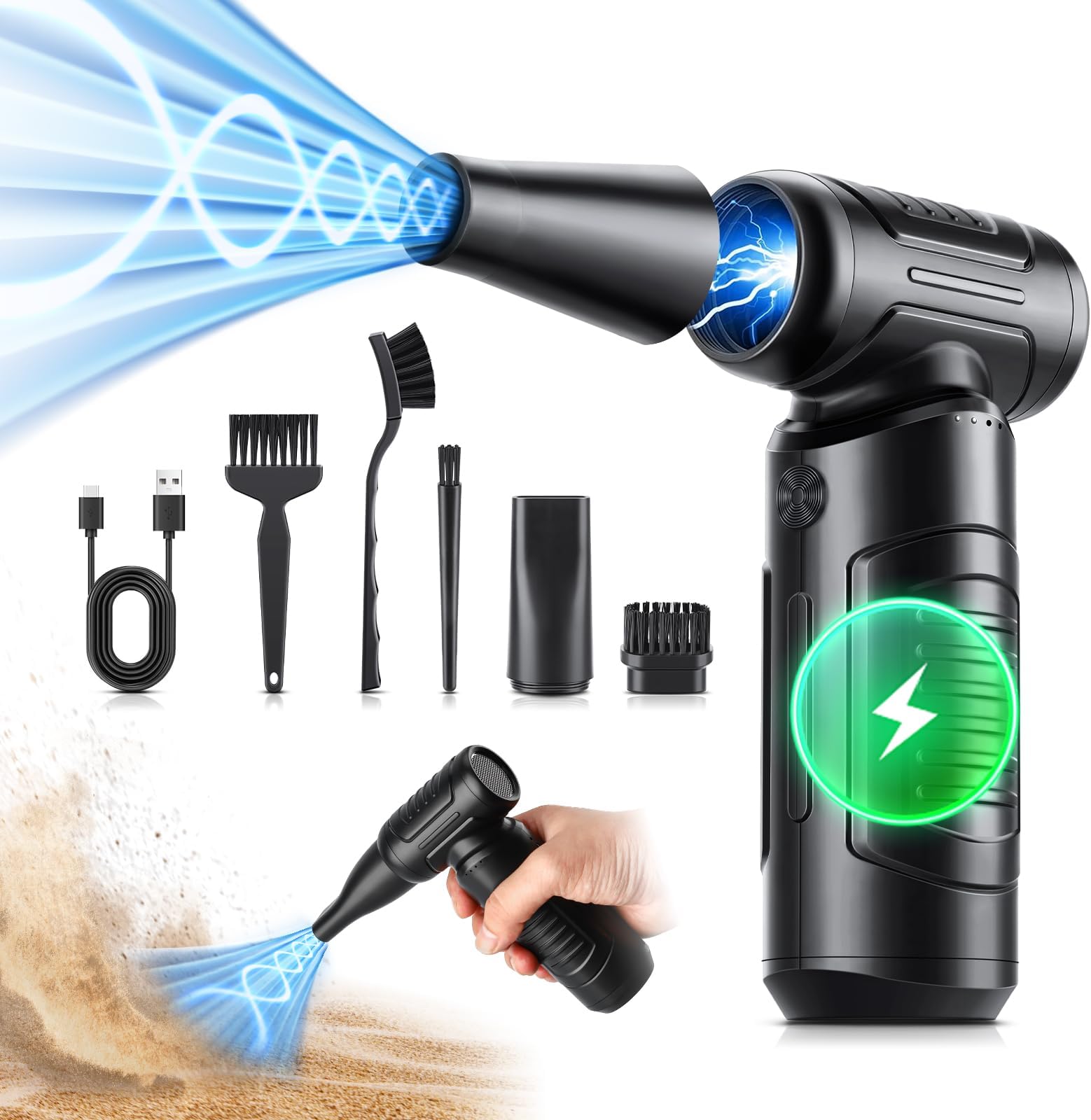 Amazon.com: VSIN Compressed Air - Electric Air Duster 550 watts ...