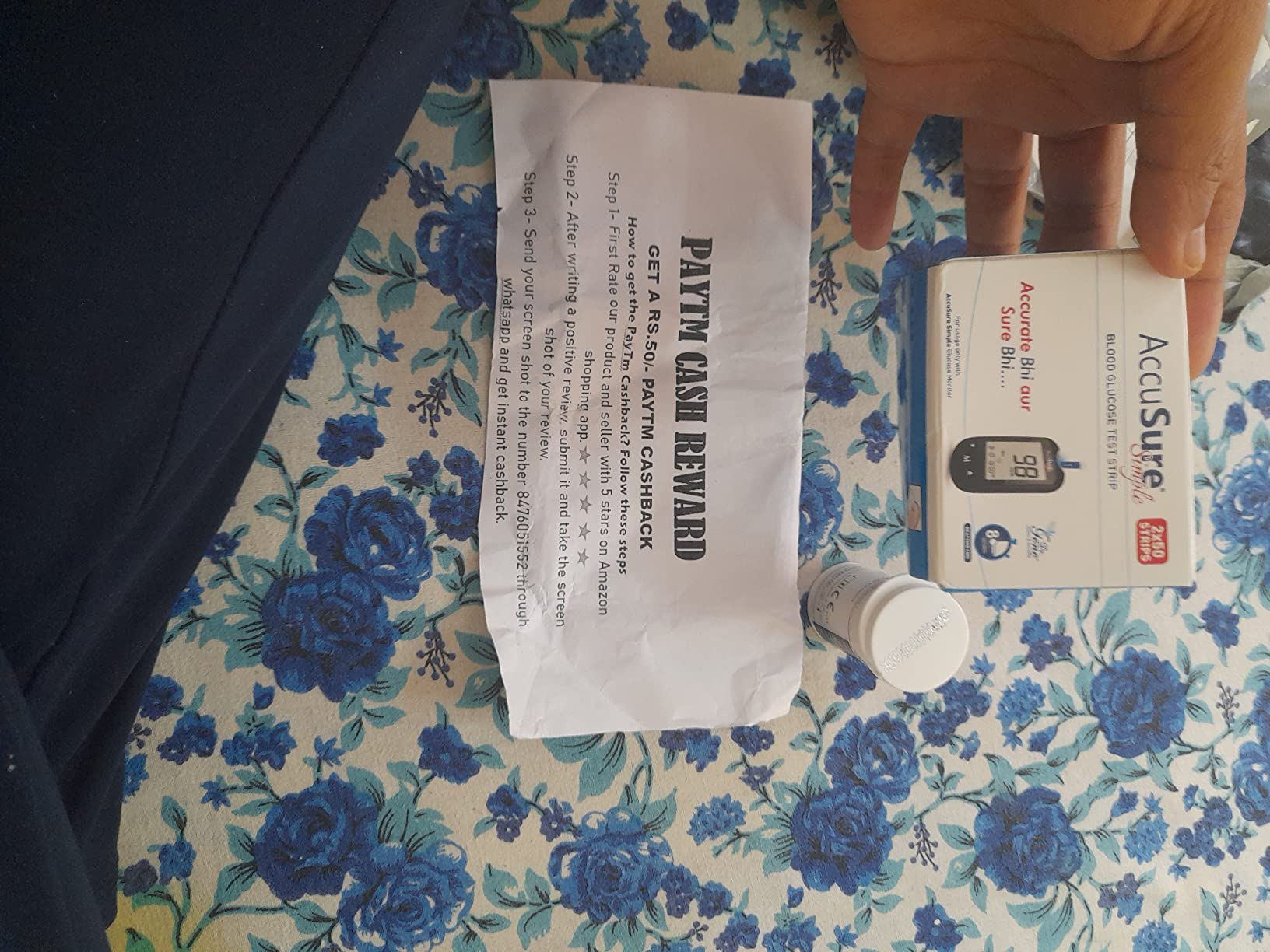 Buy AccuSure Simple Blood Glucose Test Strip - 50 Strips Online at Low ...