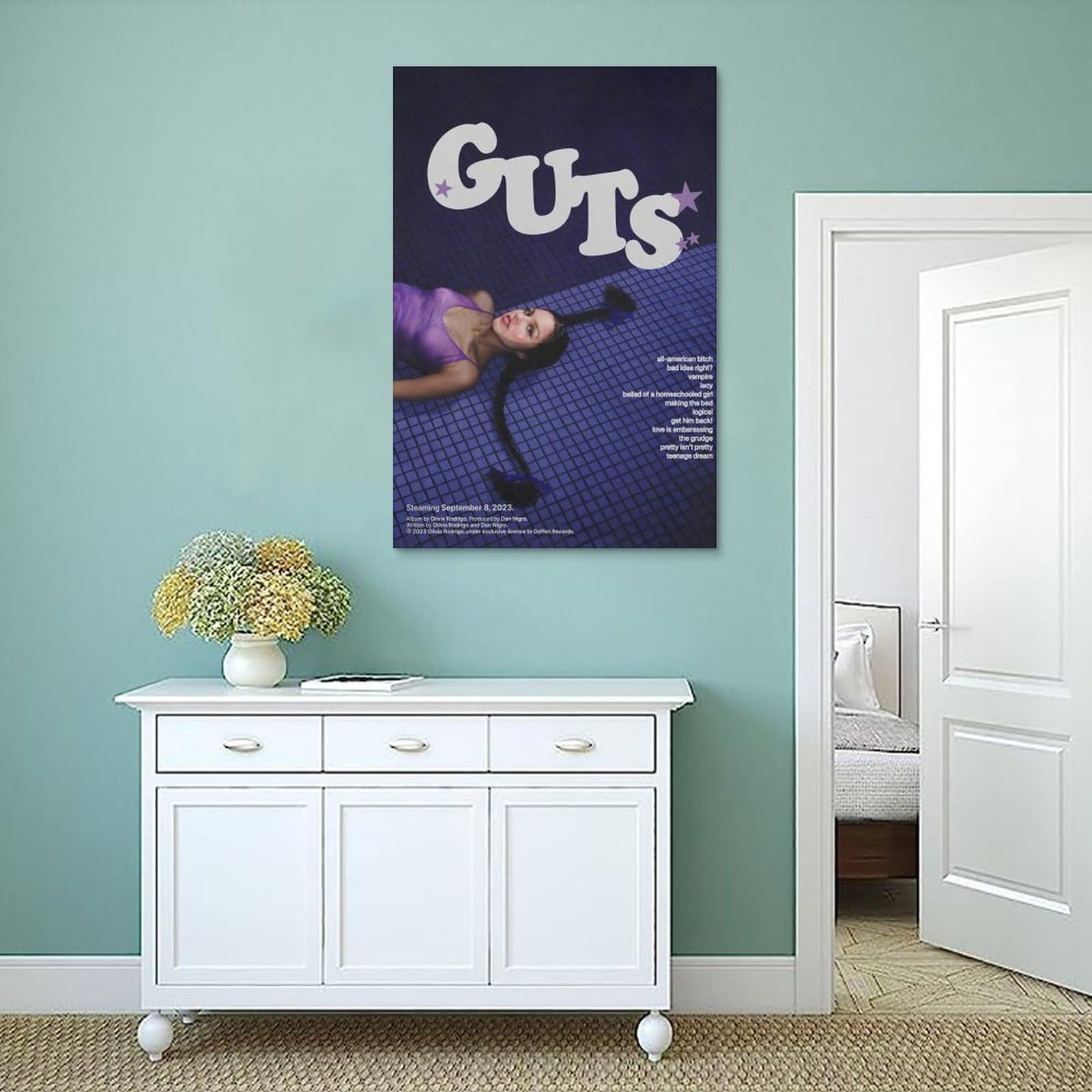 Snapklik.com : Olivia Poster Rodrigo Guts Album Cover Canvas Art Poster ...