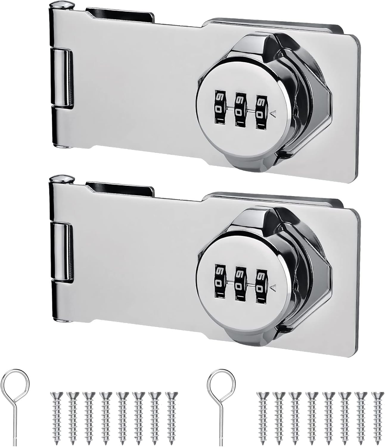 I-EASYDWW Cabinet Combination Lock, Password Hasp Locks, Cabinet Door ...