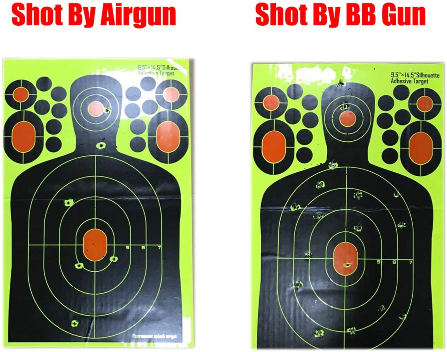 Shooting Splatter Targets, 9.5"X14.5" Human Targets Stickers for Gun ...