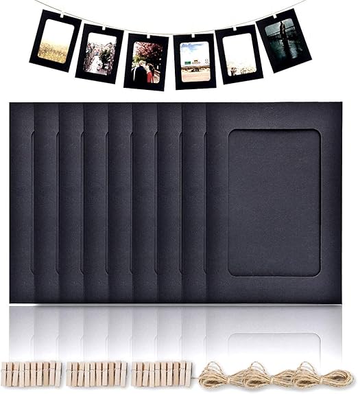 Amazon.com: Enenes Paper Photo Frame 4x6 Kraft Paper Picture Frames 30 ...
