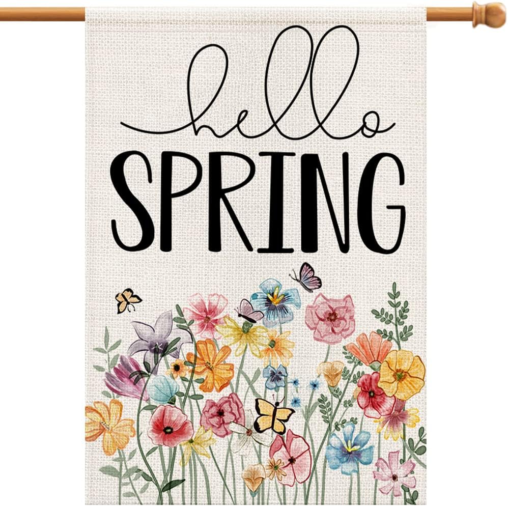 Amazon.com : Toland Home Garden 1010288 Spring Blooms Spring Flag 28x40 ...