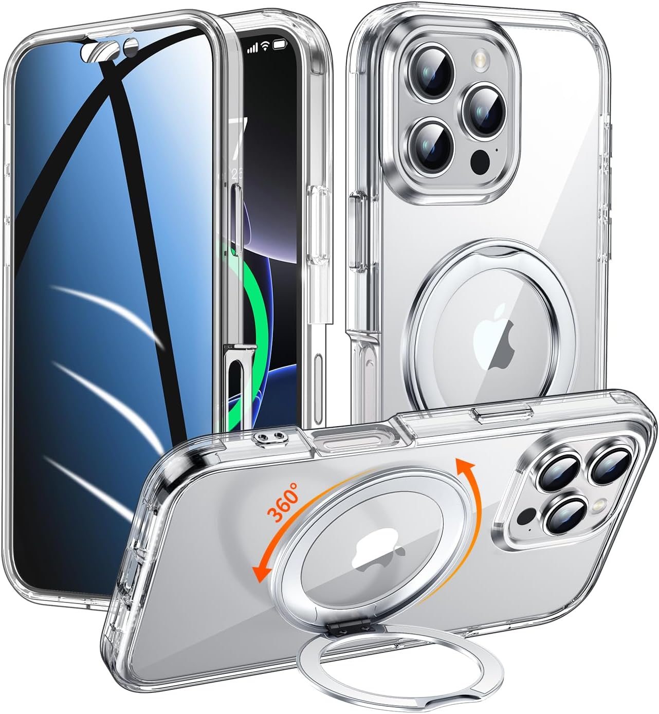 Amazon.com: Eorkvr Privacy Case for iPhone 16 Pro Max with Stand ...
