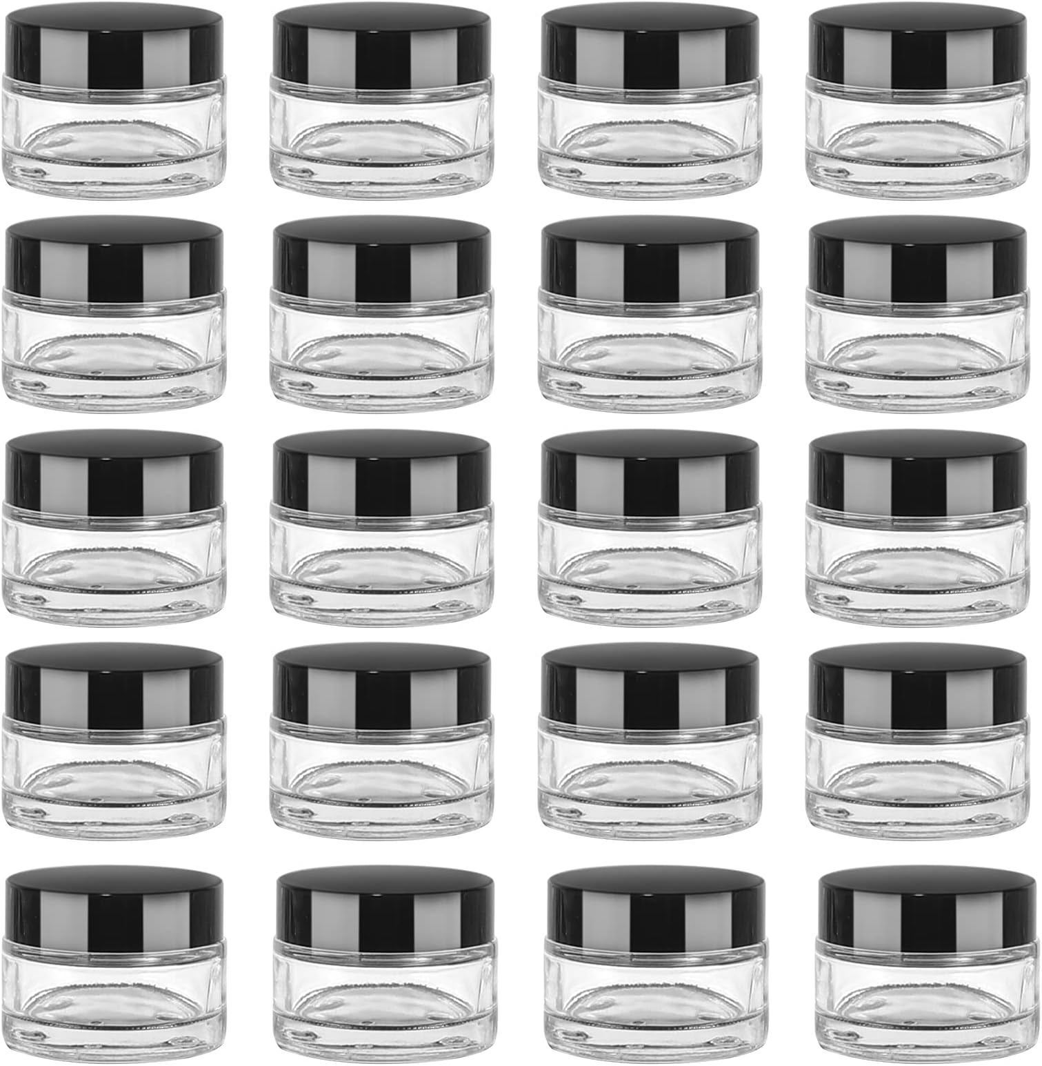 JIHUOO 12 Pcs 15ml Empty Clear Glass Bottles Mini Spice Jars Tiny Vials ...