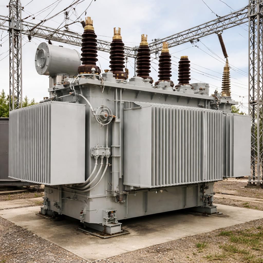 Industrial Power Transformer, Three-Phase, High Voltage, Oil-Cooled ...