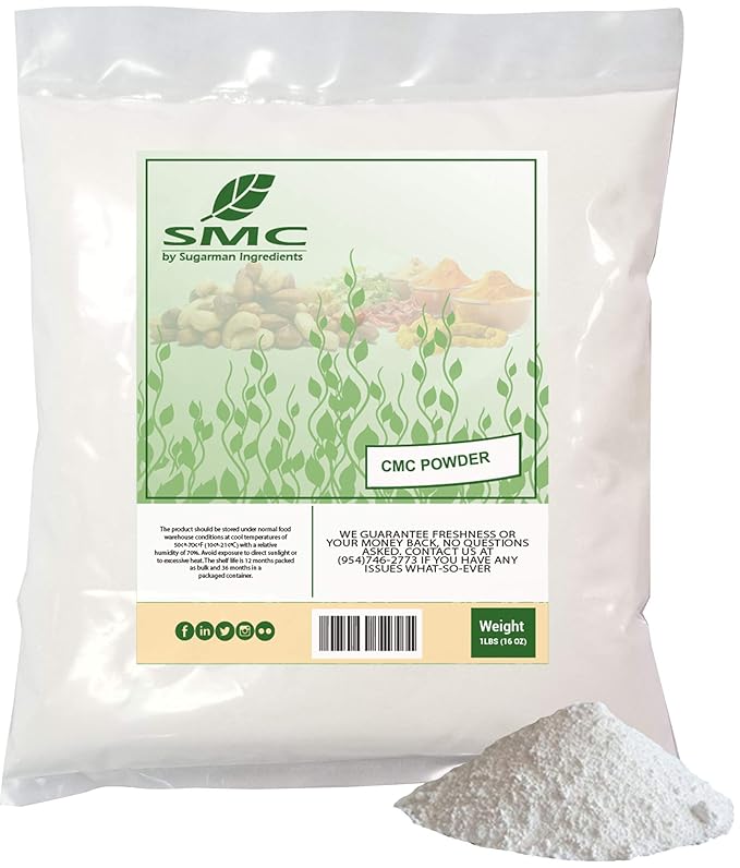 Amazon.com: CMC Polvo 1 Libra A GRANEL DE CARBOXYMETIL CELLULOSA ...