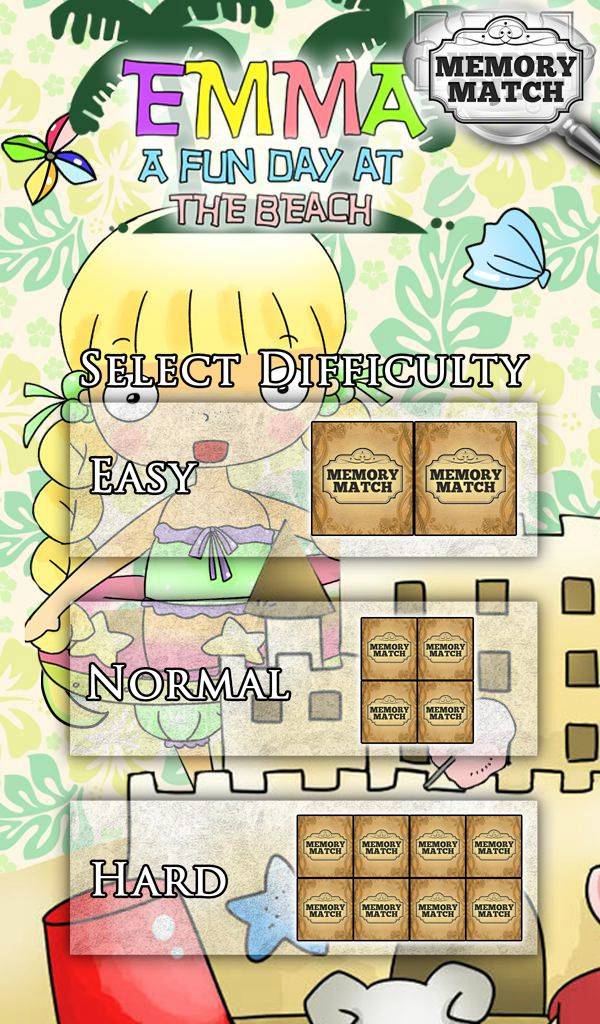 Emma at the Beach Memory Match - App on Amazon Appstore
