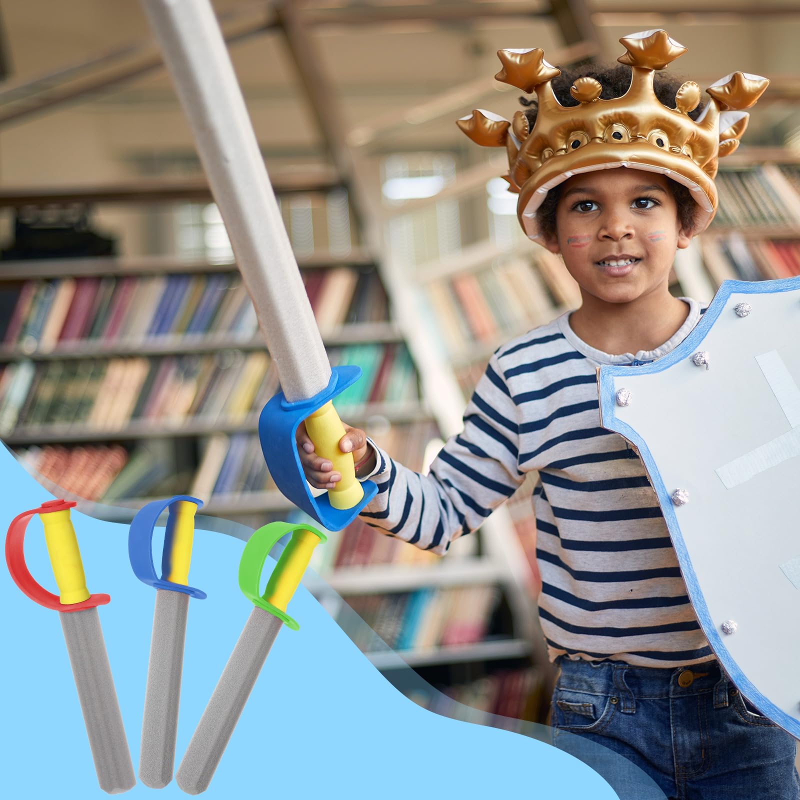 Honoson 16 Inch Foam Swords Foam Prince Sword Toy Fake Swords Pirate ...