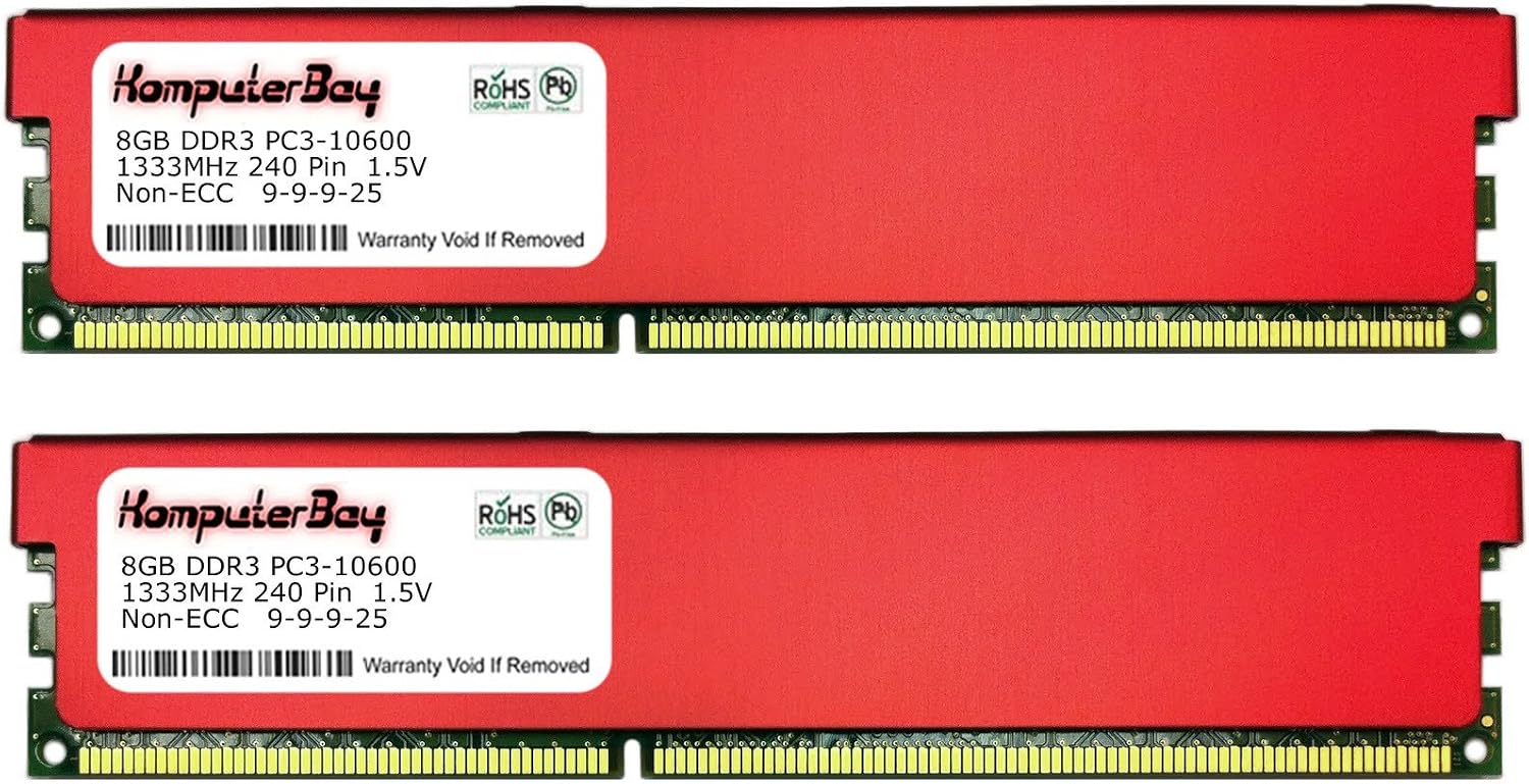 Komputerbay - 8GB DDR3 DIMM 240 Pin 1333MHz PC3-10600 Desktop Memory ...