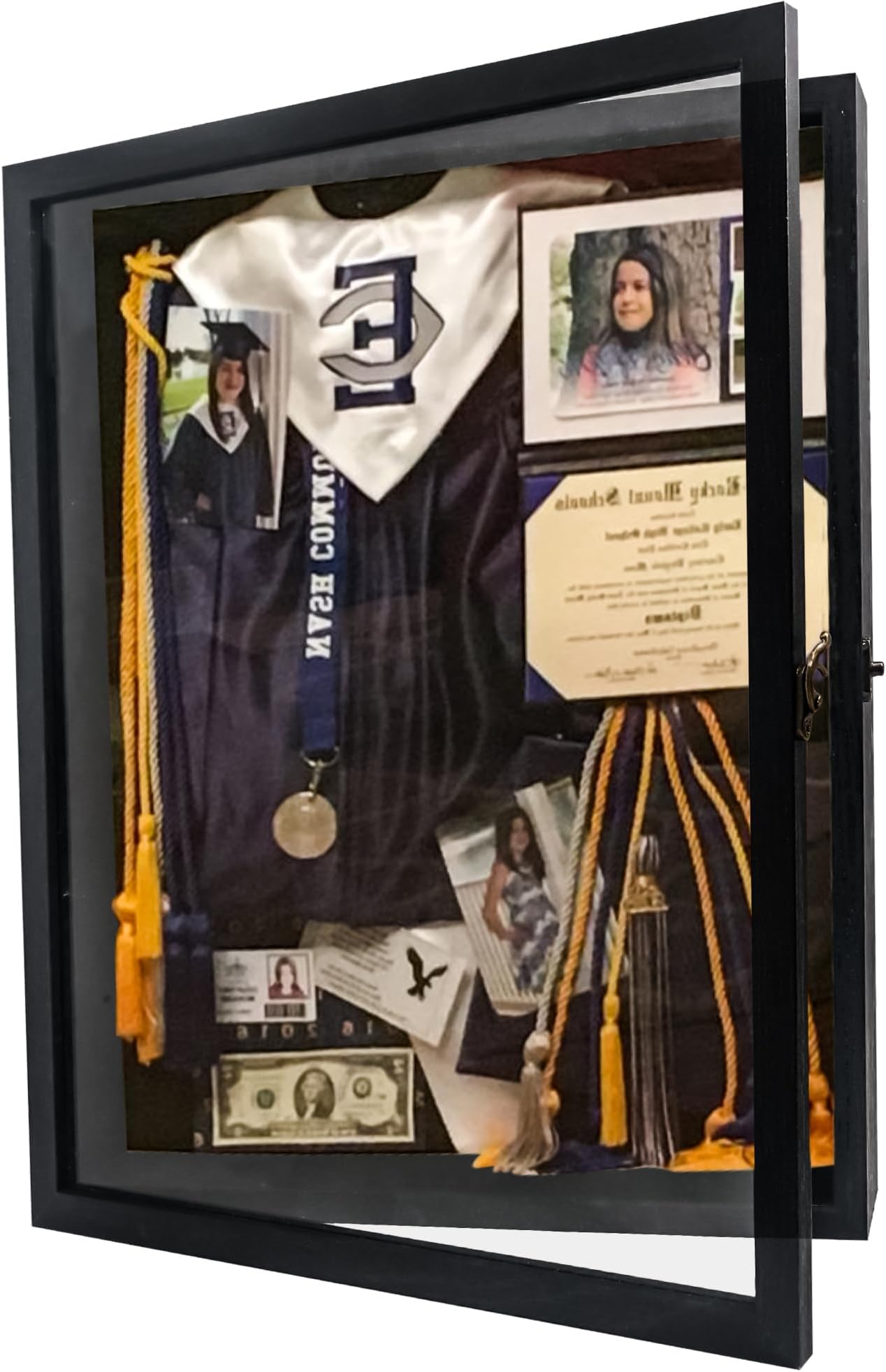 Amazon.com - GraduationMall 17"x21" Graduation Shadow Box Frame for Cap ...