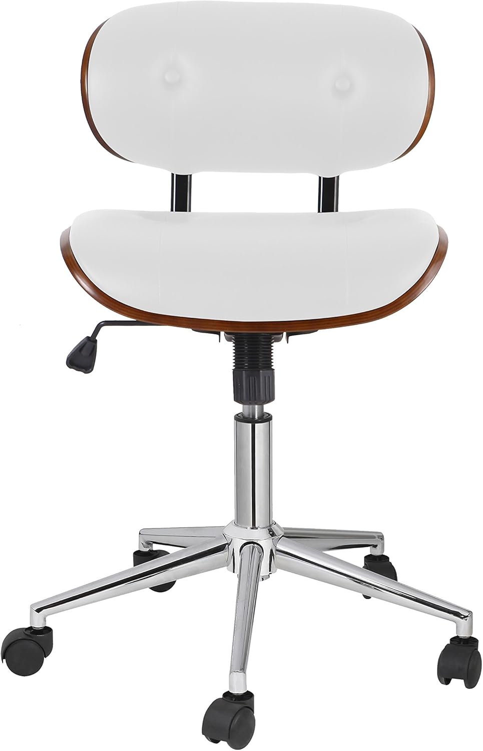 Amazon.com: Porthos Home Button-Tufted Bancroft Office Chair, White ...