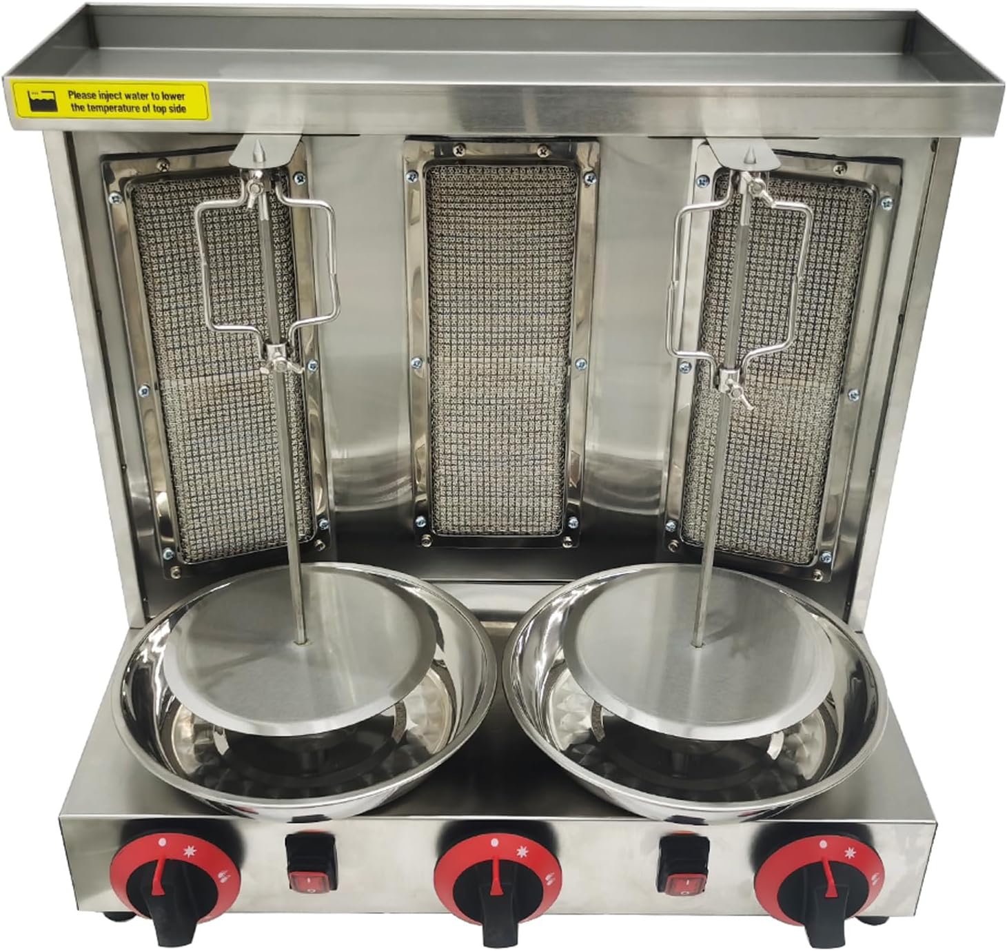 Amazon.com: BREVELTION LP Gas Type 3 Burners Turkish Barbecue Machine ...