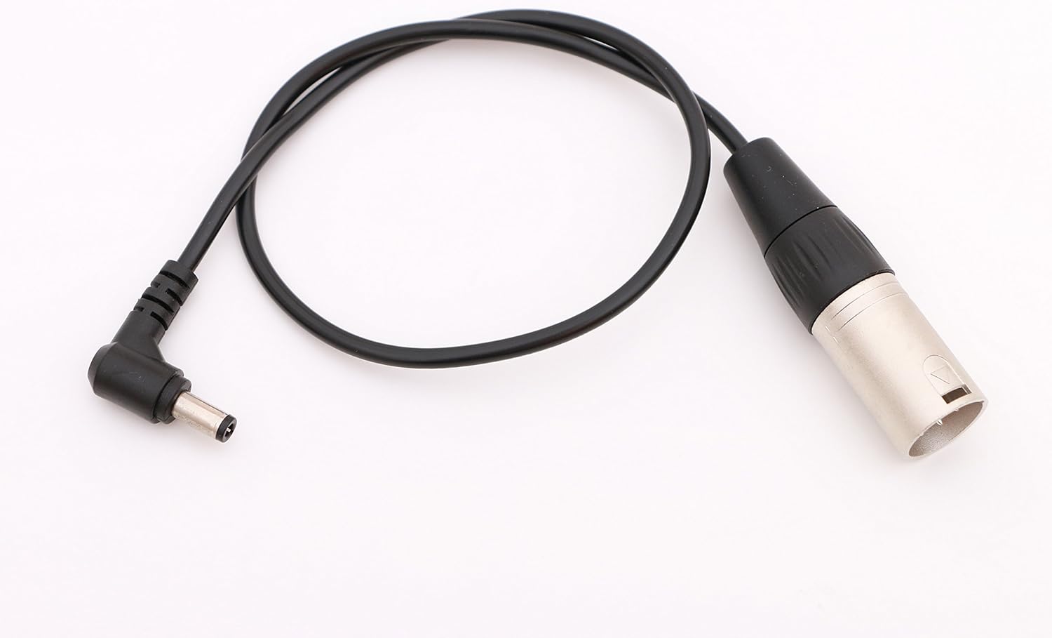 4pin Male XLR Plug To Male DC Power Cable 1 3ft 5 5mm 2 5mm Right Angle 4pin-male-xlr-plug-to-male-dc-power-cable-1-3ft-5-5mm-2-5mm-right-angle