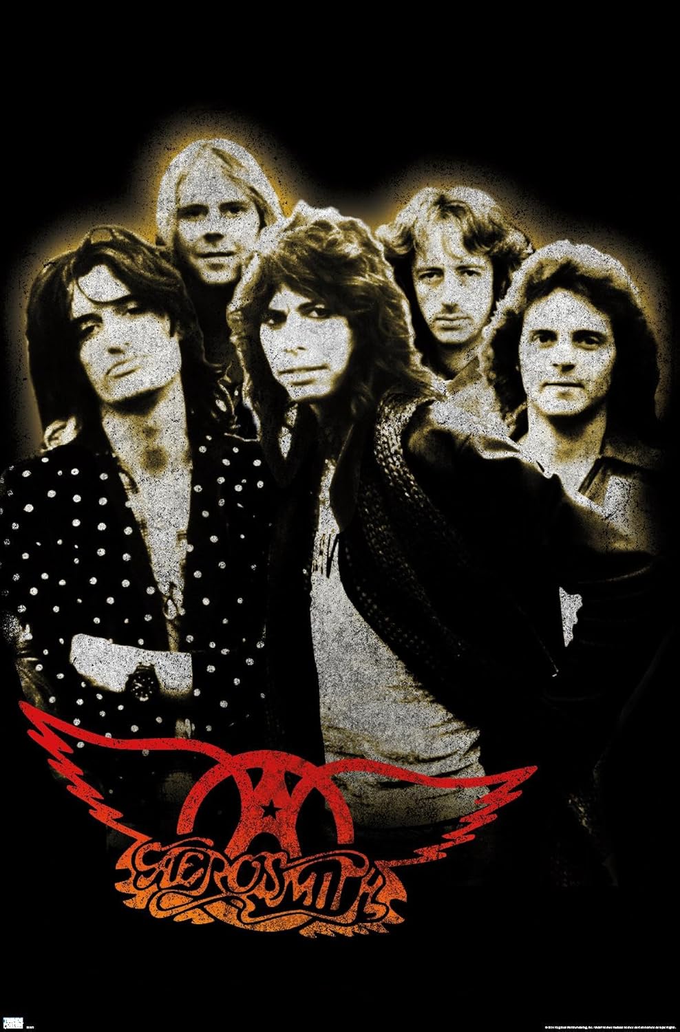 Amazon.com: Trends International Aerosmith - Group Wall Poster, 34L x ...
