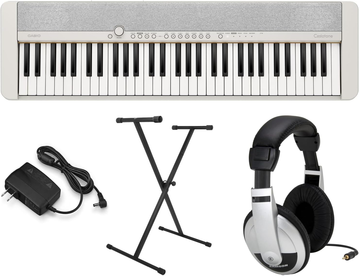 Amazon.com: Casio CT-S1 Premium Keyboard Pack with Stand, AC Adapter ...