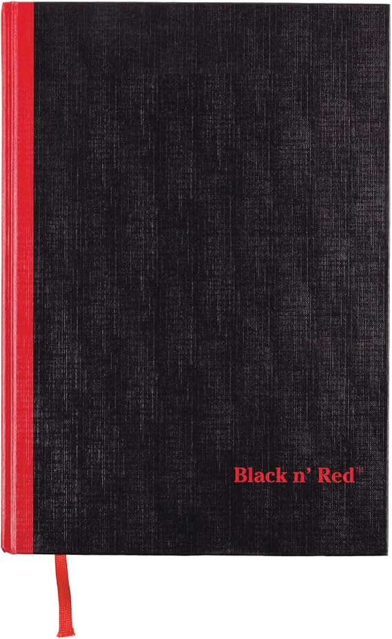 Amazon.com : Black n' Red Notebook, Business Journal, 11-3/4" x 8-1/4 ...