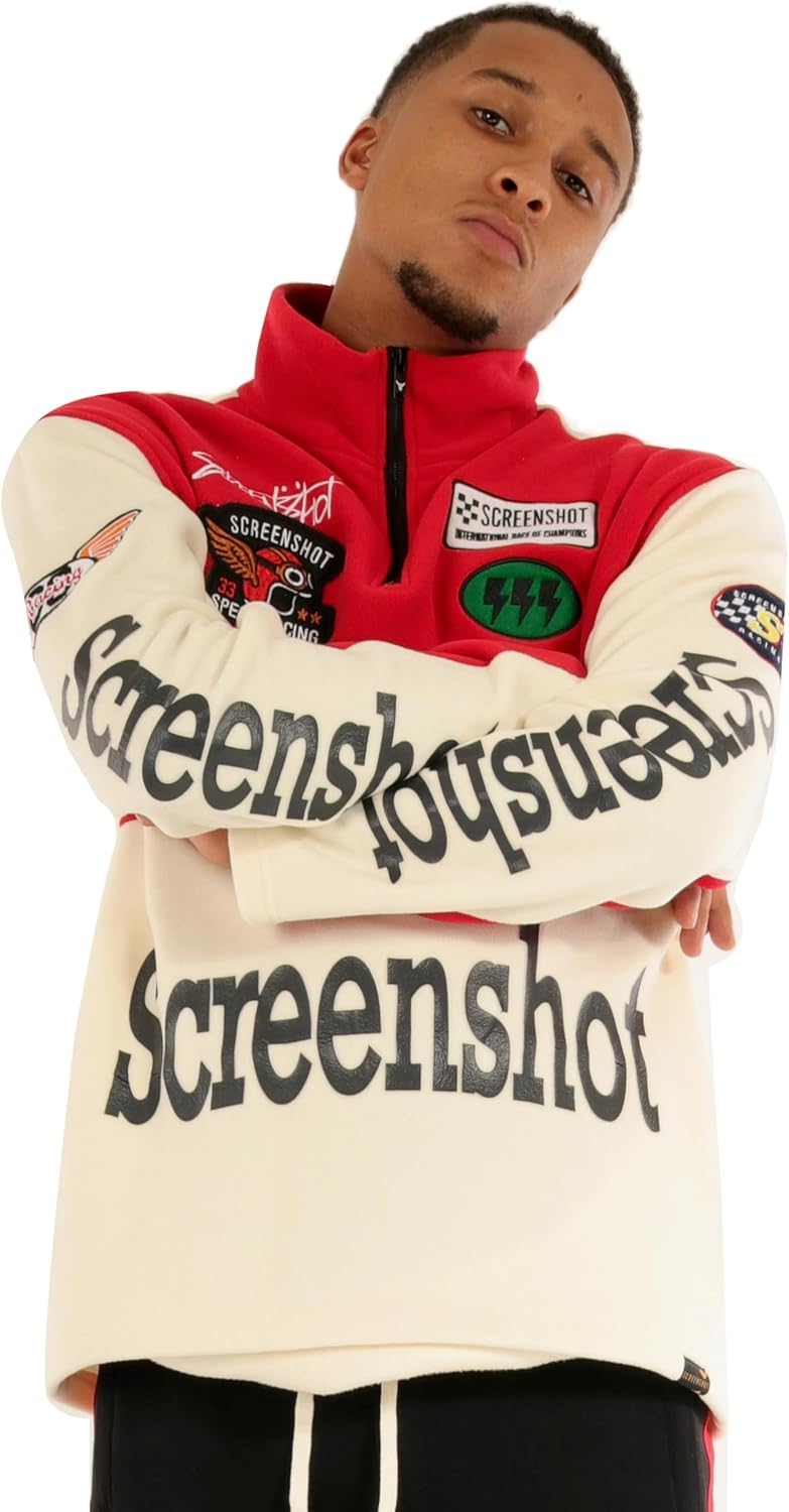 Amazon.com: SCREENSHOT FLEECE HOODIE 3202 Mens Urban Streetwear ...