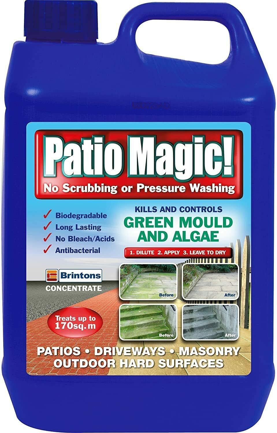 Patio Magic! Concentrate: Ideal for Patios, Paths and Driveways (Kills ...