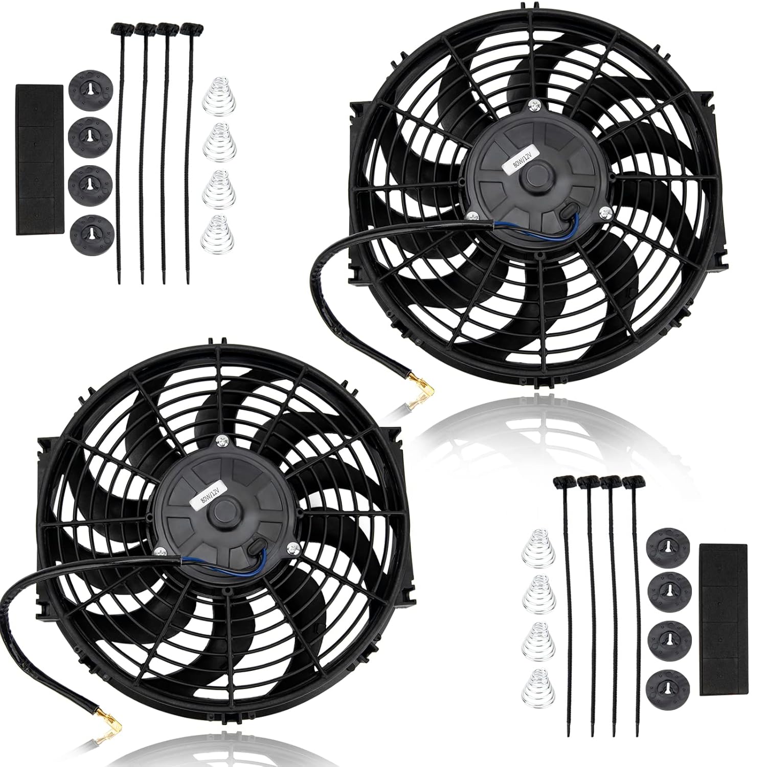 Amazon.com: Universal Slim Fan Push Pull Electric Radiator,12 Inch ...