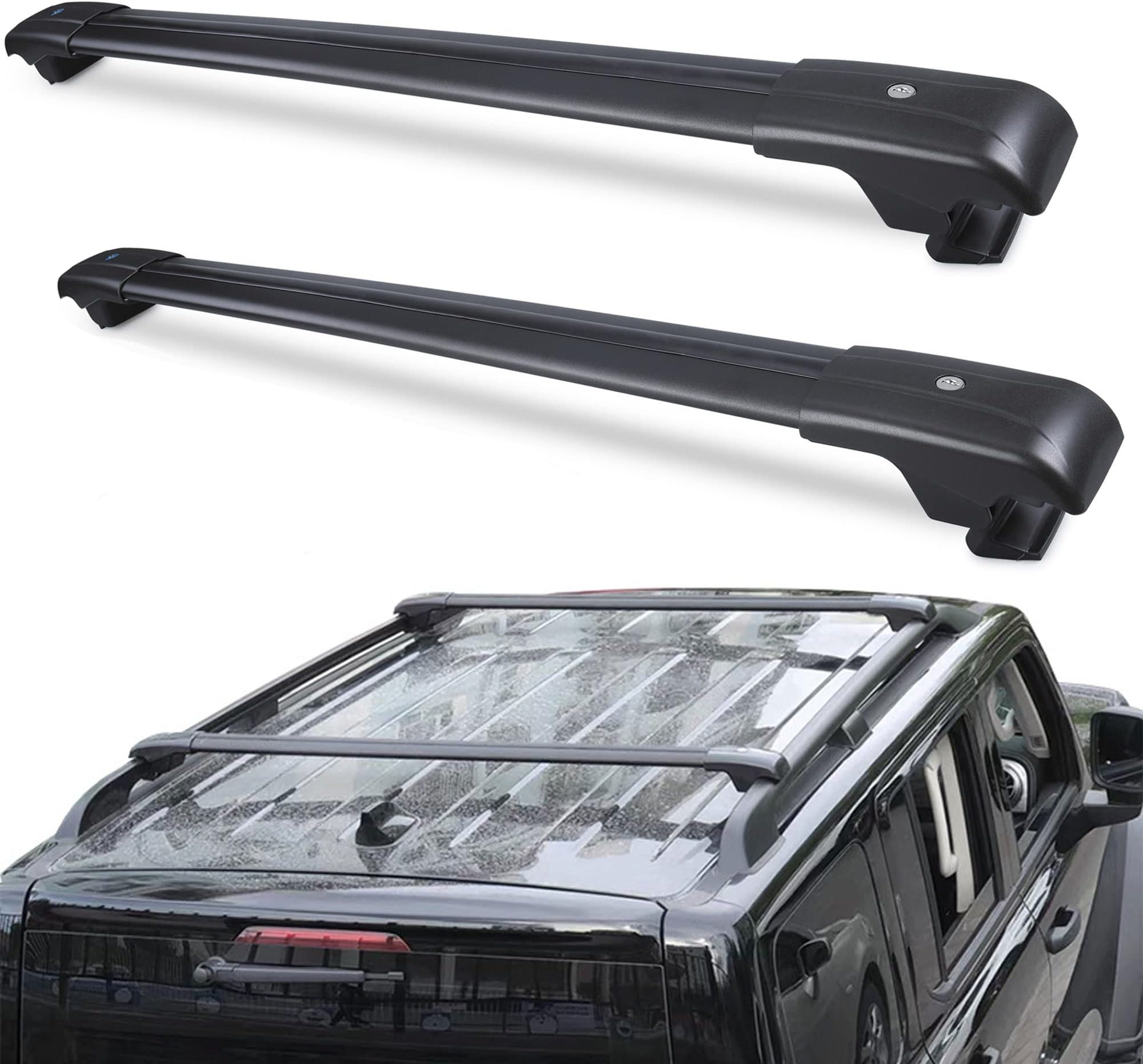 Bibidong Heavy Universal Aluminum Roof Top Cross Bar Set, Fits ...