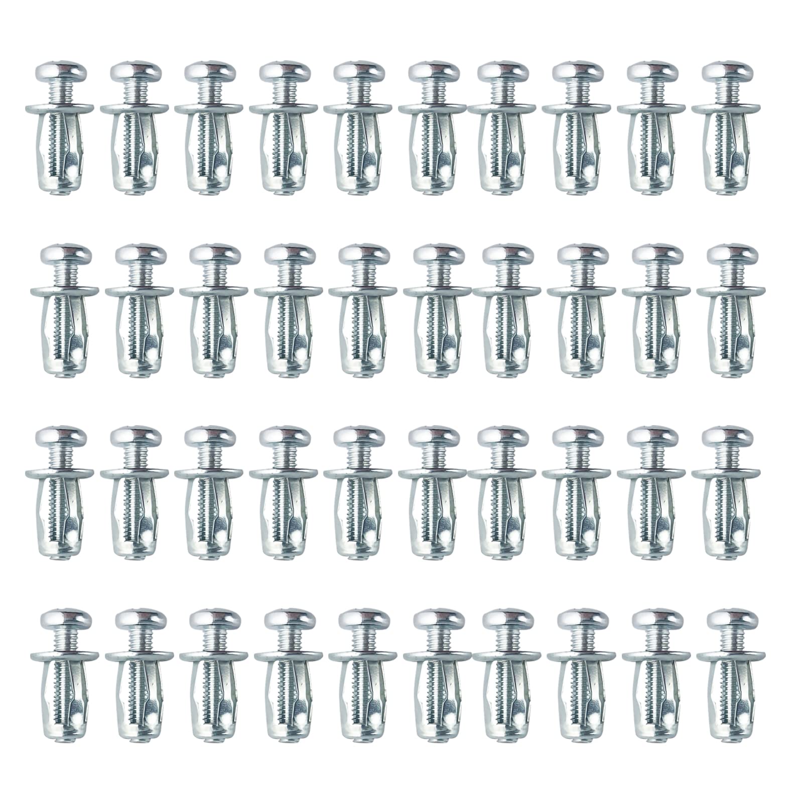 40PCS M4x20 Jack Nut Pedal Stainless Steel Expansion Nuts, Thin Fixing ...
