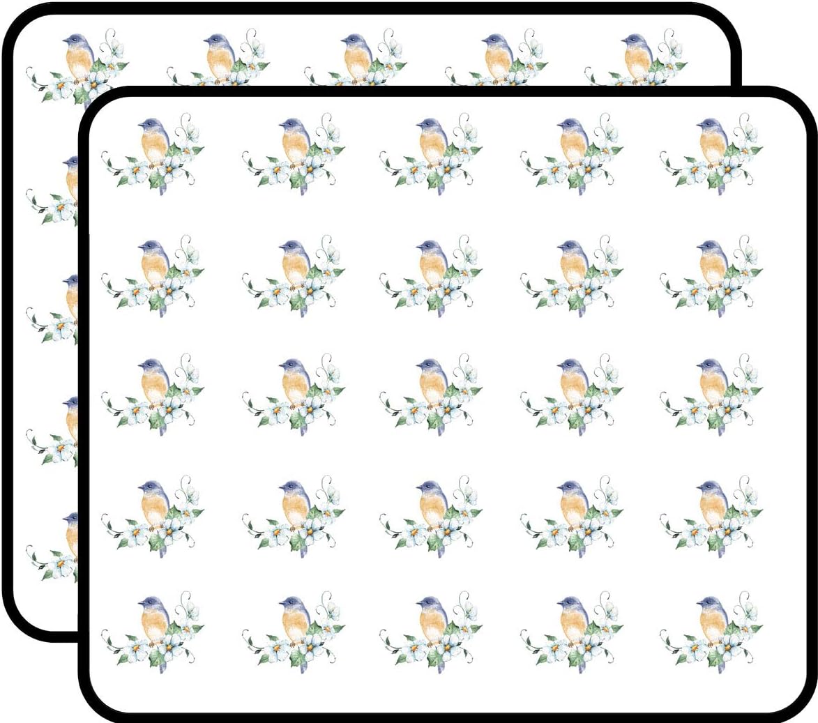 Amazon.com: Stickers Decals Decorative 48 Cute Blue Bird Envelope Seals ...