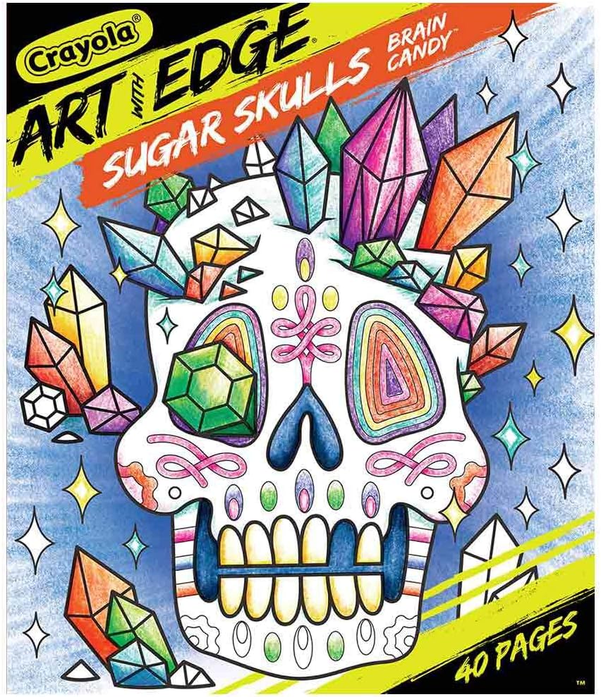 Amazon.com: Crayola Sugar Skulls Coloring Book, Volume 3, Teen Coloring ...