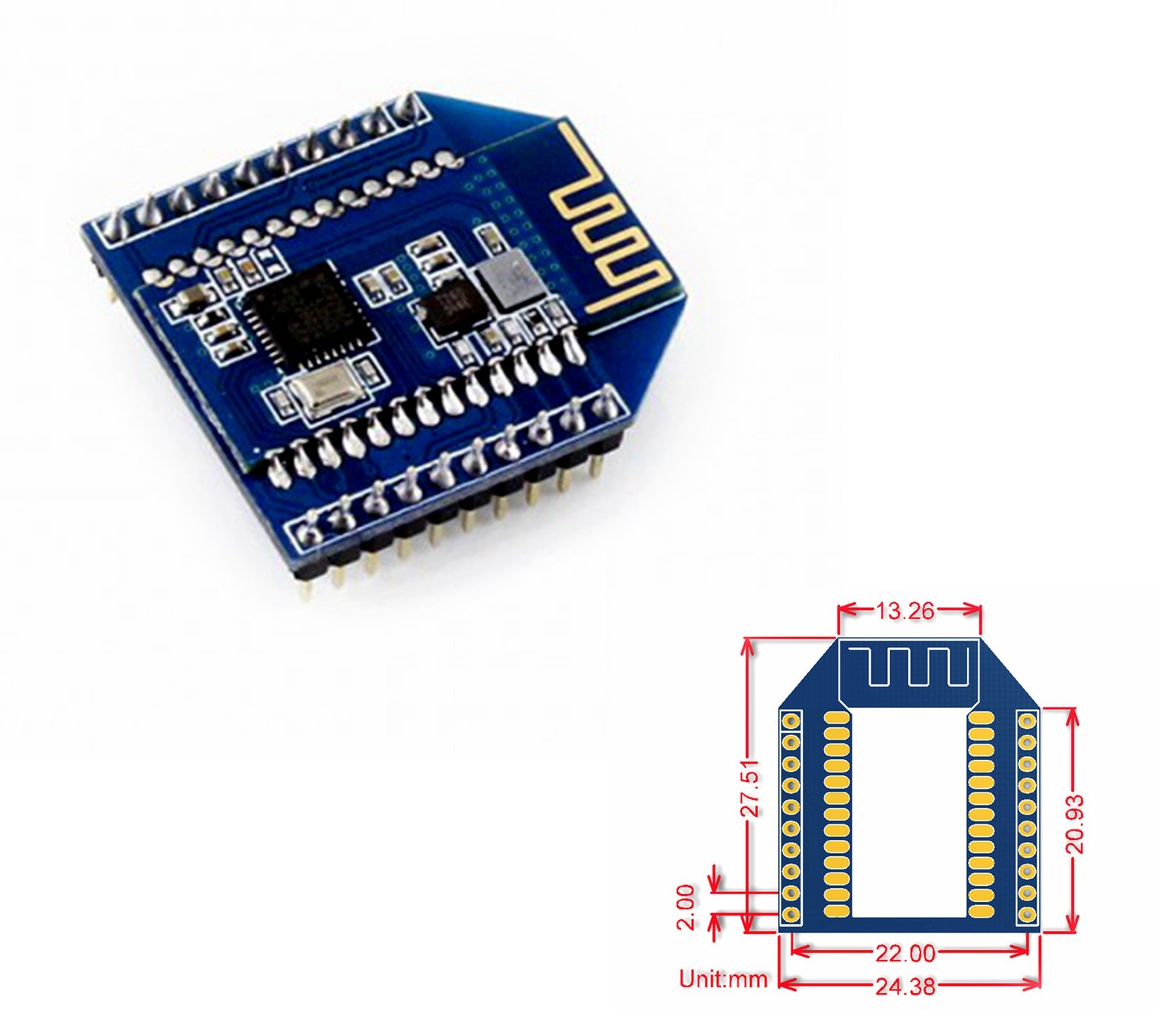Buy CQRobot Supports IBeacon, Dual-Mode Bluetooth to TTL Serial, Master ...