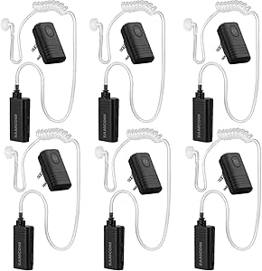 Amazon.com: SAMCOM FPCN30A 2 Pin K Head Headset Radio Wireless Earpiece with Mic, Secure ...