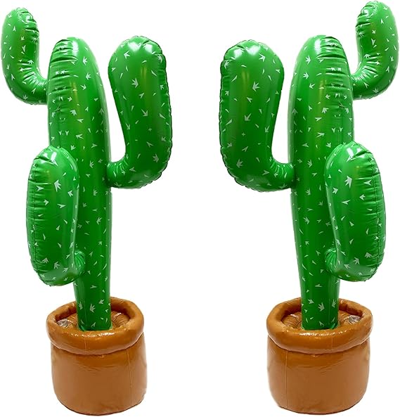 Amazon.com: GiftExpress 2 Pack Inflatable 36" Cactus Prop Décor for ...