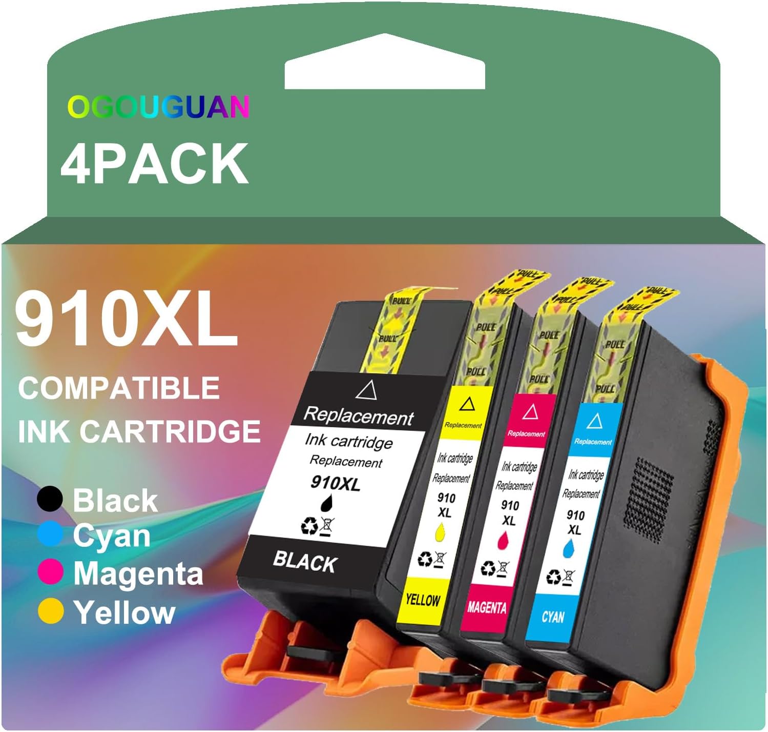 910XL Ink Cartridges Replacement for HP 910 XL Ink Compatible with ...