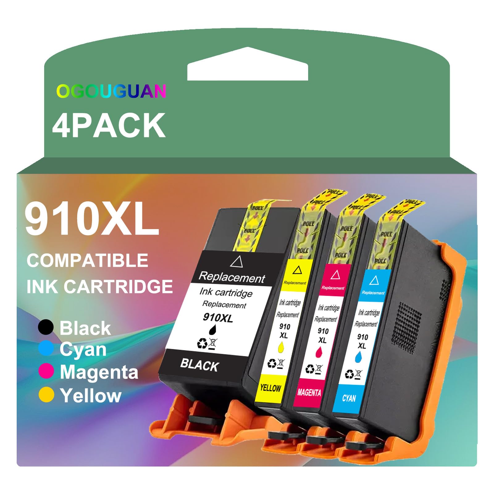 910XL Ink Cartridges Replacement for HP 910 XL Ink Compatible with ...
