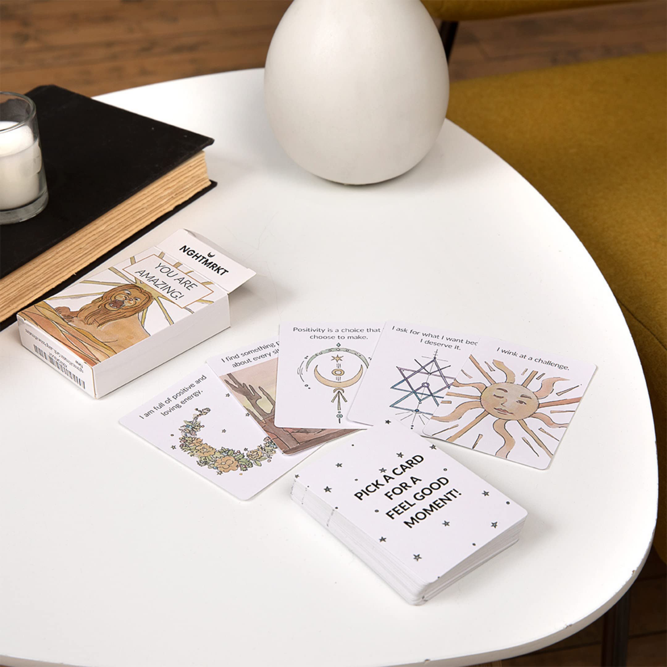 nghtmrkt Deck of 52 Positive Affirmations, Positive Affirmation Cards ...