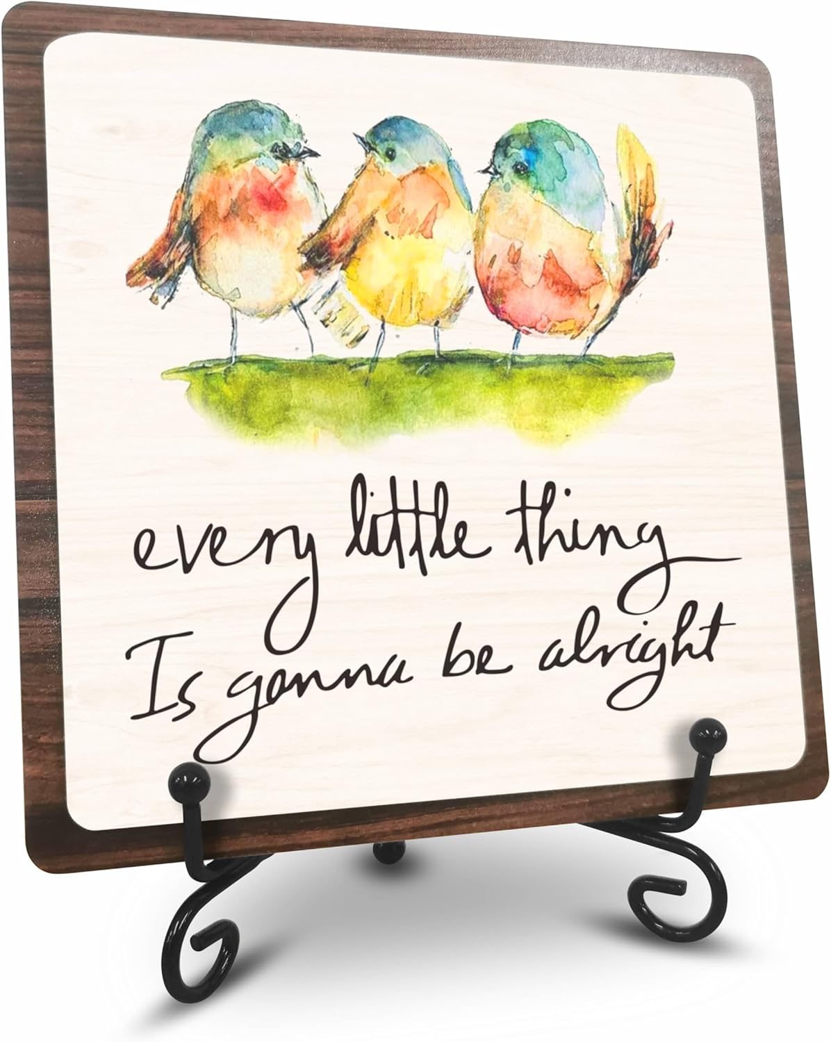 Amazon.com: 5" Bird Decor With Iron Stand-Every Little Thing Is Gonna ...