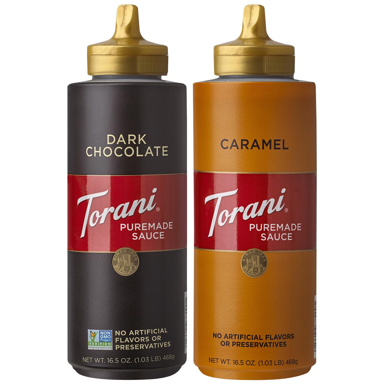 Amazon.com : Torani Puremade Caramel and Dark Chocolate Sauce Variety 2 ...