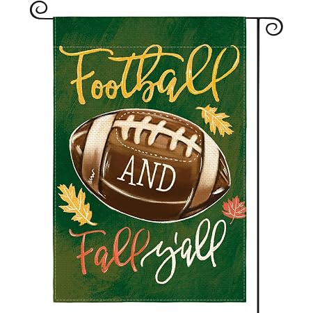 Amazon.com : Fall Football Welcome Garden Flags 12x18 Inch Vertical ...