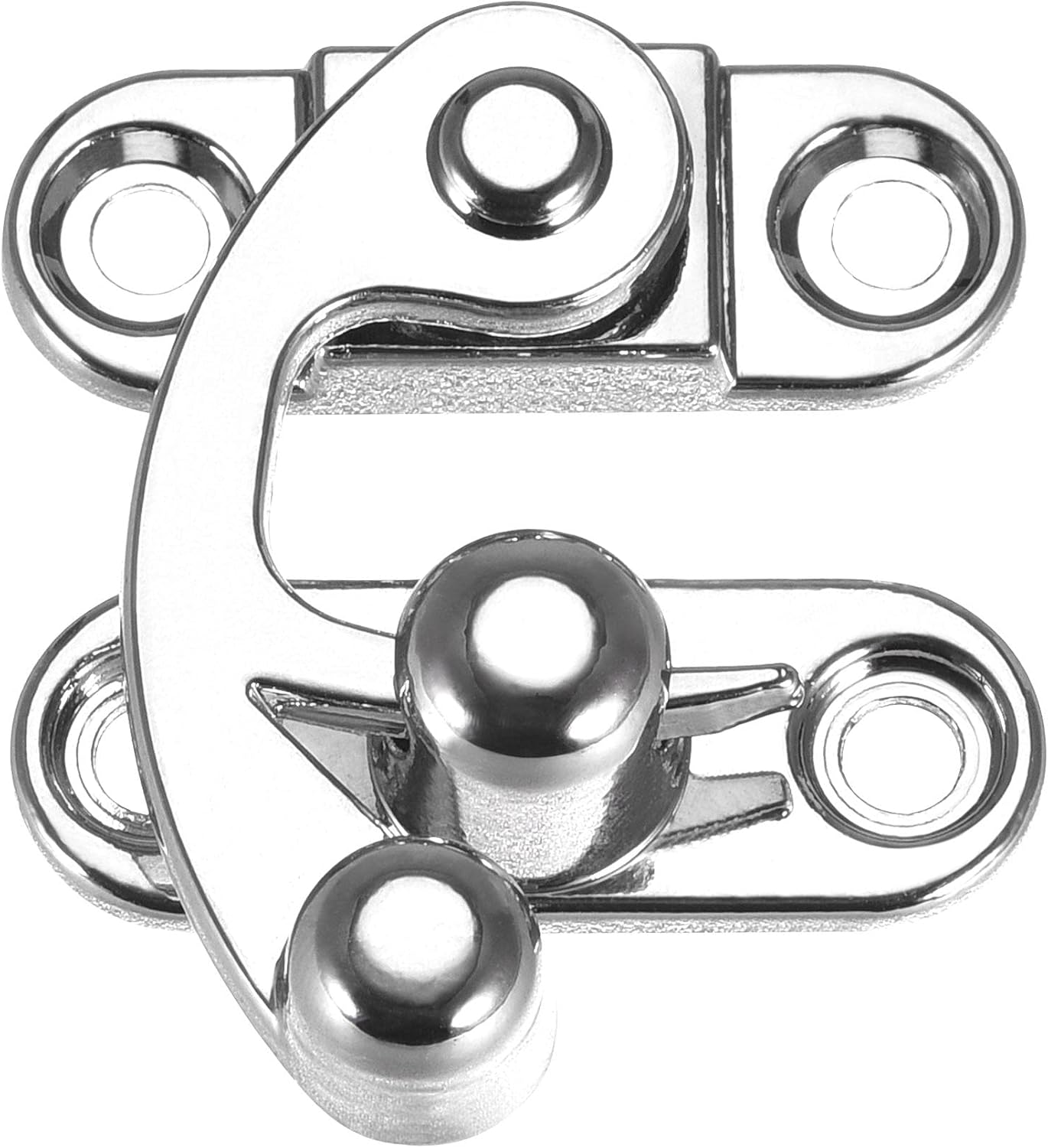 sourcing map Antique Vintage Lock Clasp Left Latch Hook Hasp 33mmx28mm ...