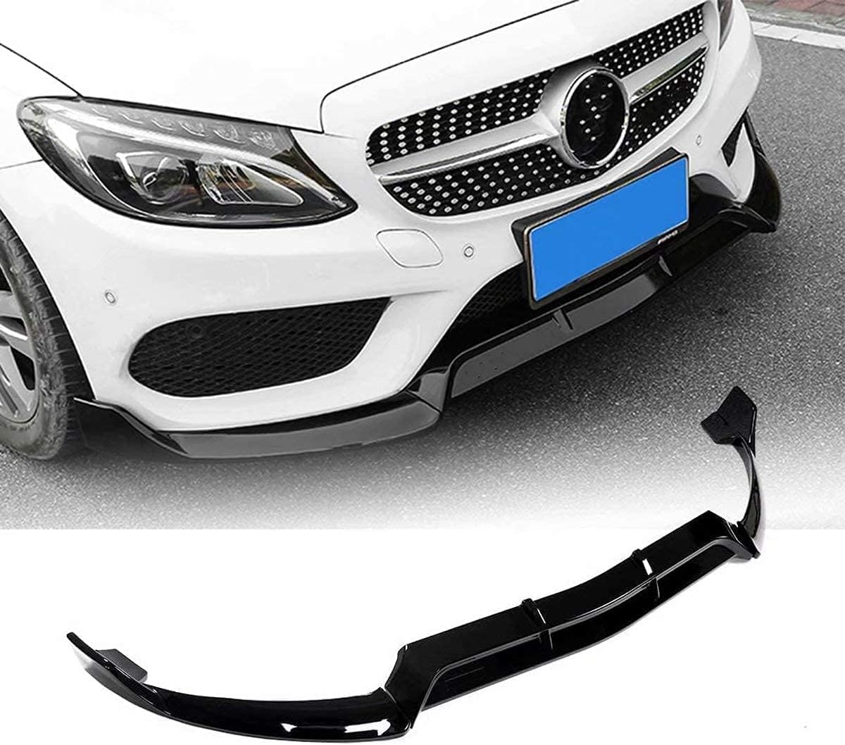 Auto Frontlippe Spoiler für Mercedes-Benz Class W205 Sport C180 C200 ...