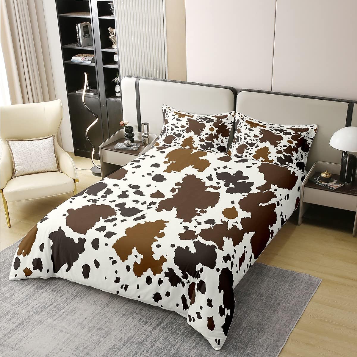 Amazon.com: 100 Percent Cotton Cow Print Bedding Set Full Adult Women ...
