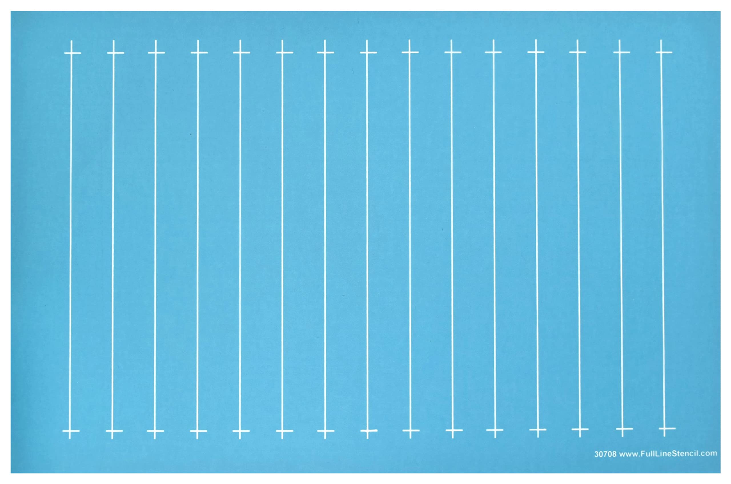 Full Line Stencil - 1" Parallel Lines Stencil, Template for Free Motion ...
