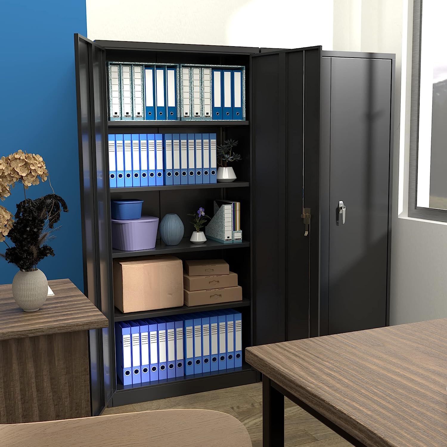 Office Depot Storage Cabinets Tall Metal Locker Garage Storage Cabinet