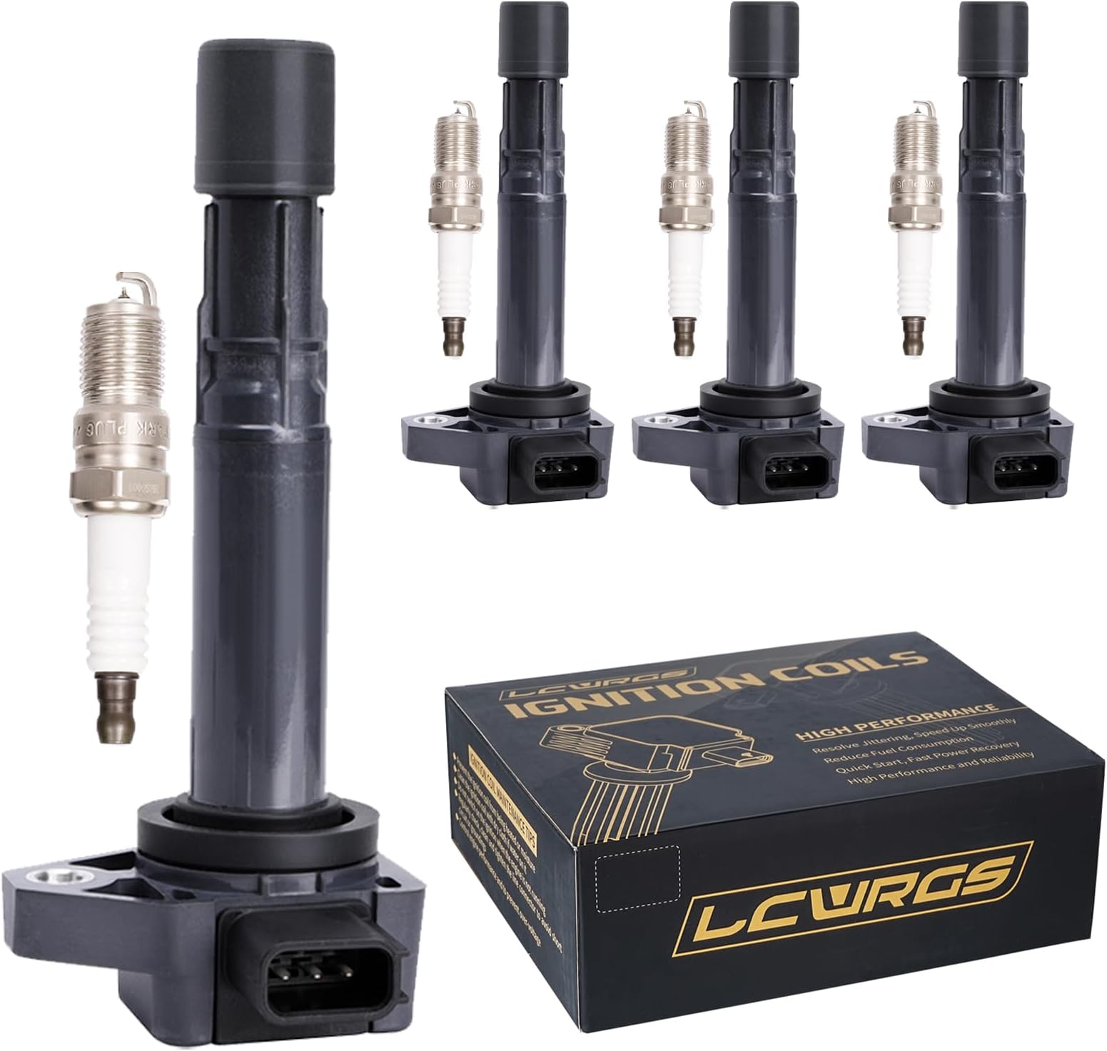 Amazon.com: Set of 4 Ignition Coil Pack and Spark Plugs Fits for 1.7L ...