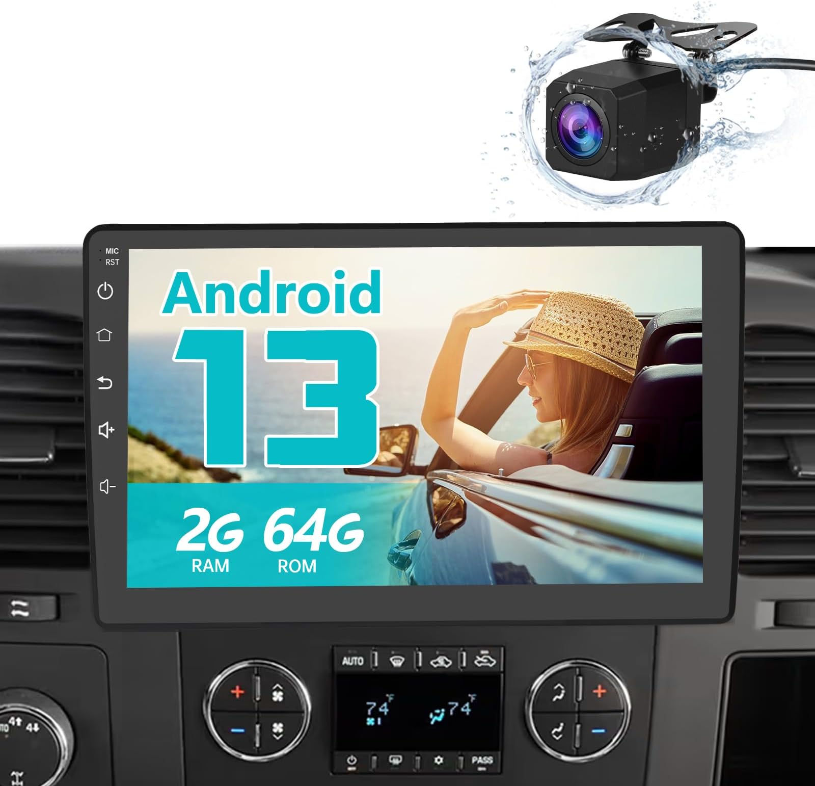 Amazon.com: Android 13 [2GB+64GB] Car Radio Stereo Compatible for Chevy ...