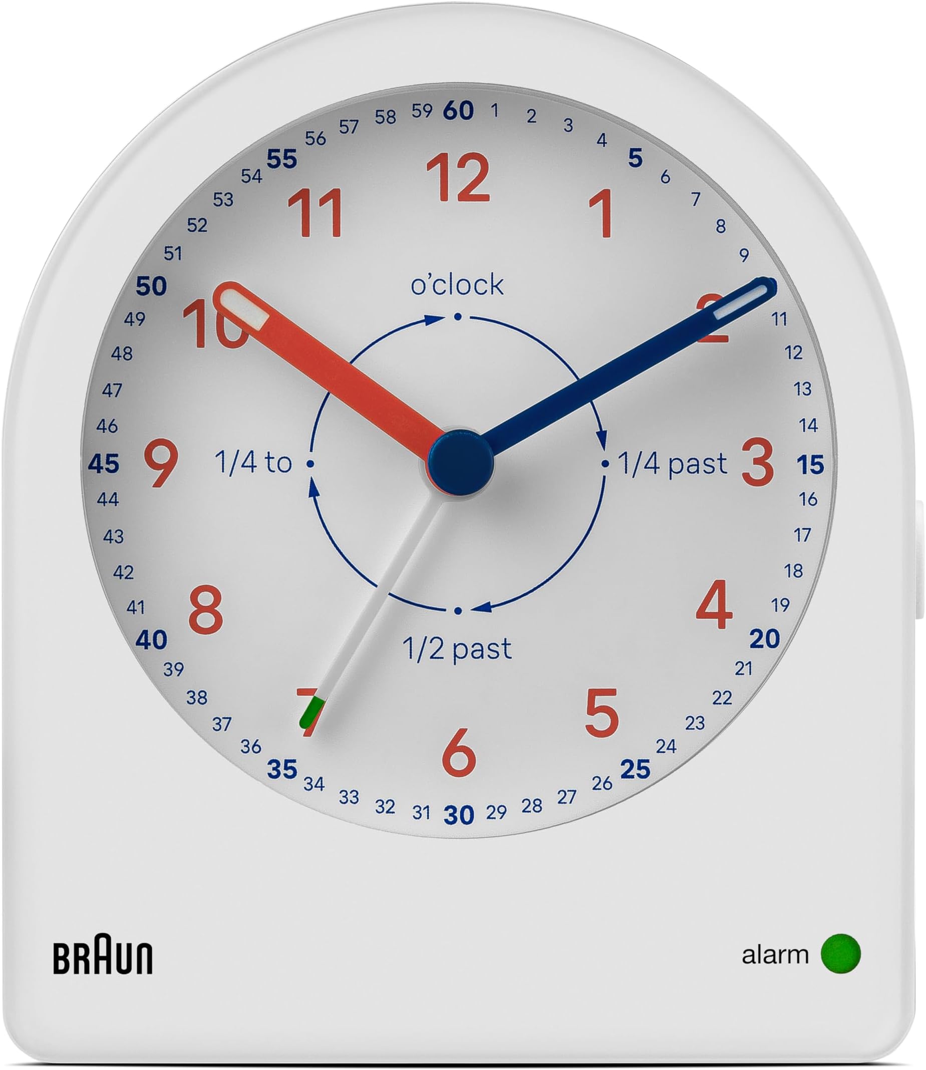 Braun Analogue Time Teacher Alarm Clock with Snooze and Continuous ...