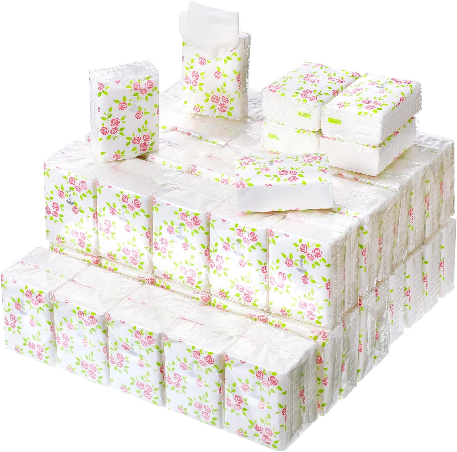 Amazon.com: 100 Pcs Travel Tissue Packs Small Personal Facial Tissues ...