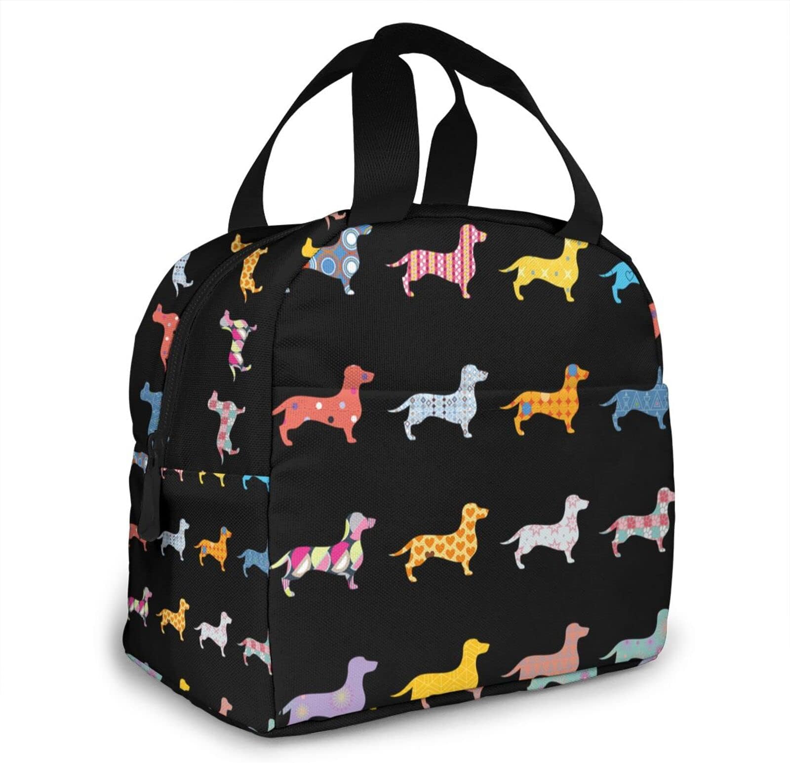 Amazon.com: ALAZA Dog Dachshund Puppy Animal Lunch Bags Lunchbox Cooler ...